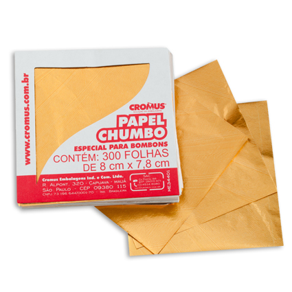 Papel metálico 10cm x 9,8cm Fútbol Rojo| Cherry Chile